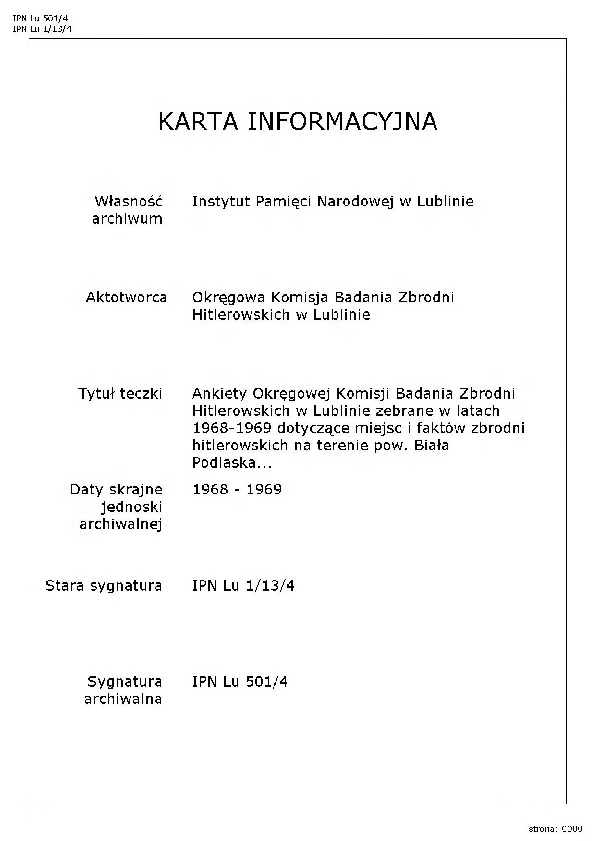 Janów Podlaski | Zapomniane